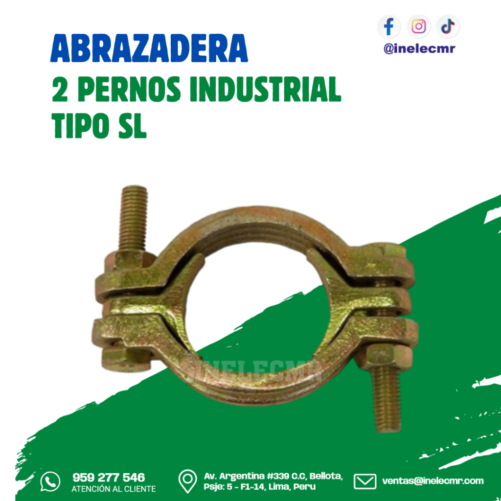 ABRAZADERA 2 PERNOS INDUSTRIAL SL - INELEC MR